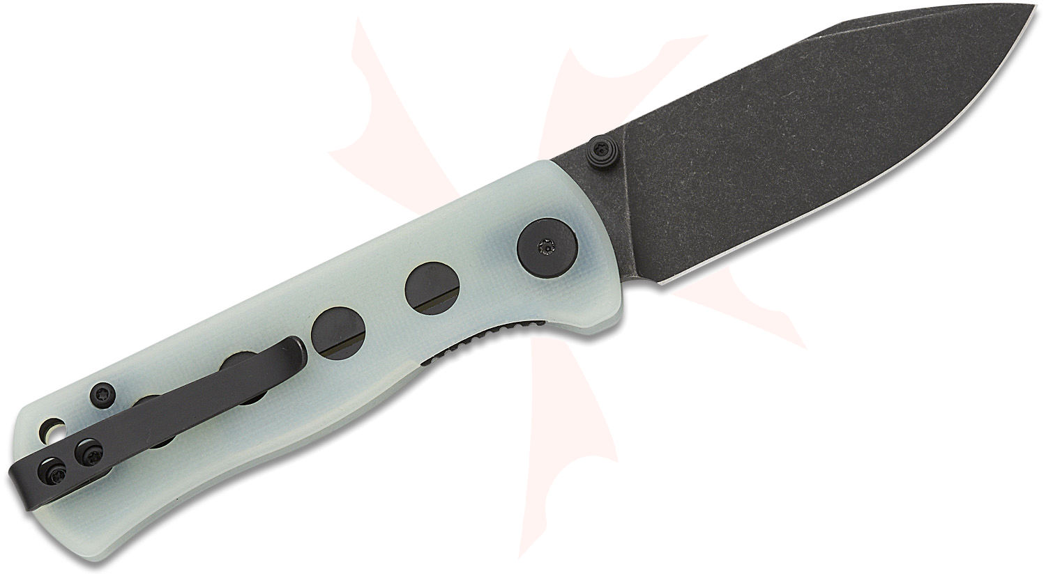 QSP Knives Canary Folding Knife 2.84" 14C28N Black Stonewashed Drop ...