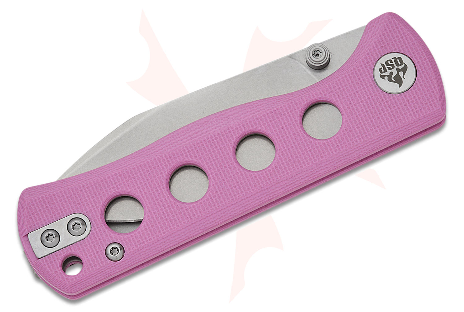 QSP Knives Canary Folding Knife 2.84" 14C28N Stonewashed Drop Point ...