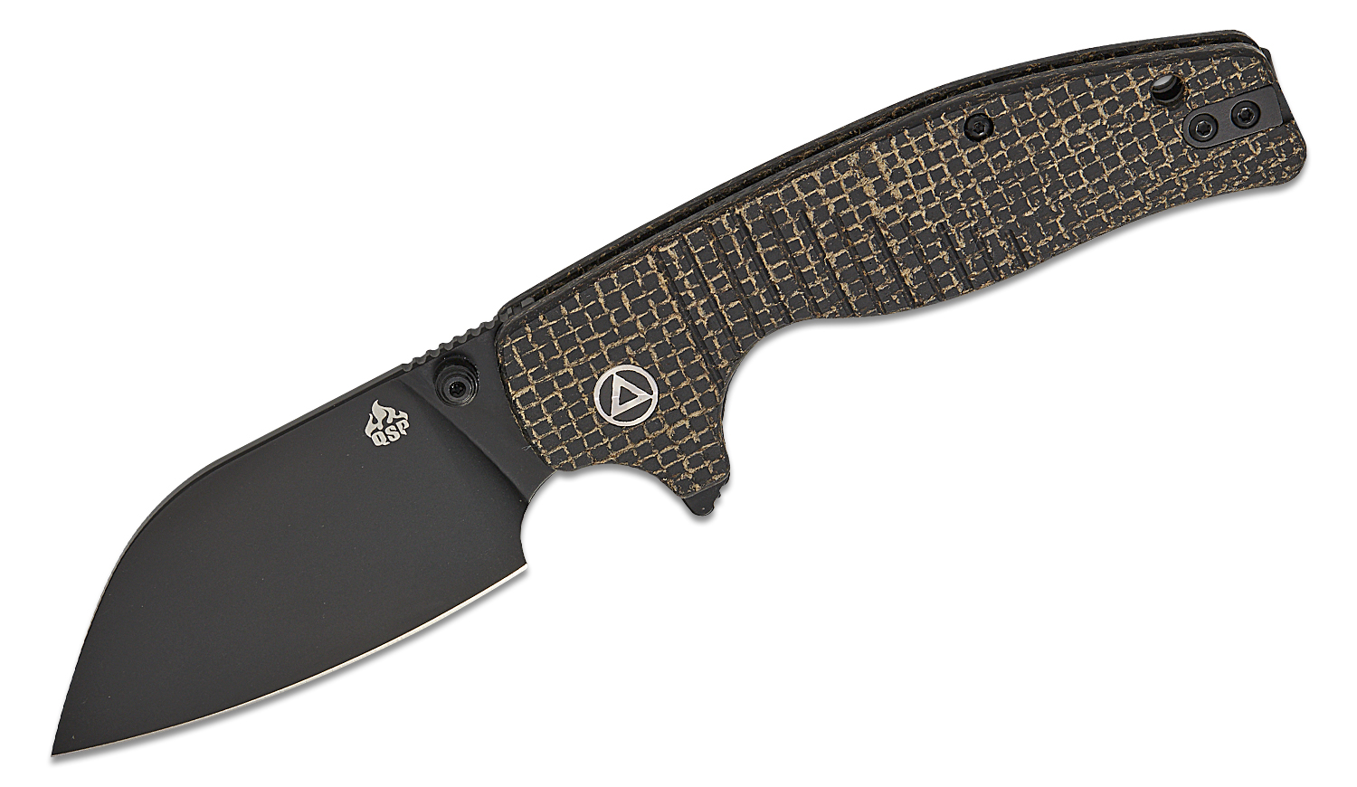 QSP Knives Chefmaster Liner Lock Flipper Knife 3.20" 14C28N Black ...