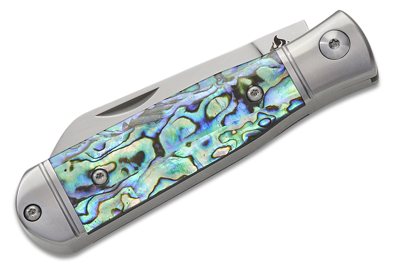 QSP Knives Jumping Jack Slipjoint Folding Knife 2.75" 14C28N Satin Clip Point Blade, Stainless ...