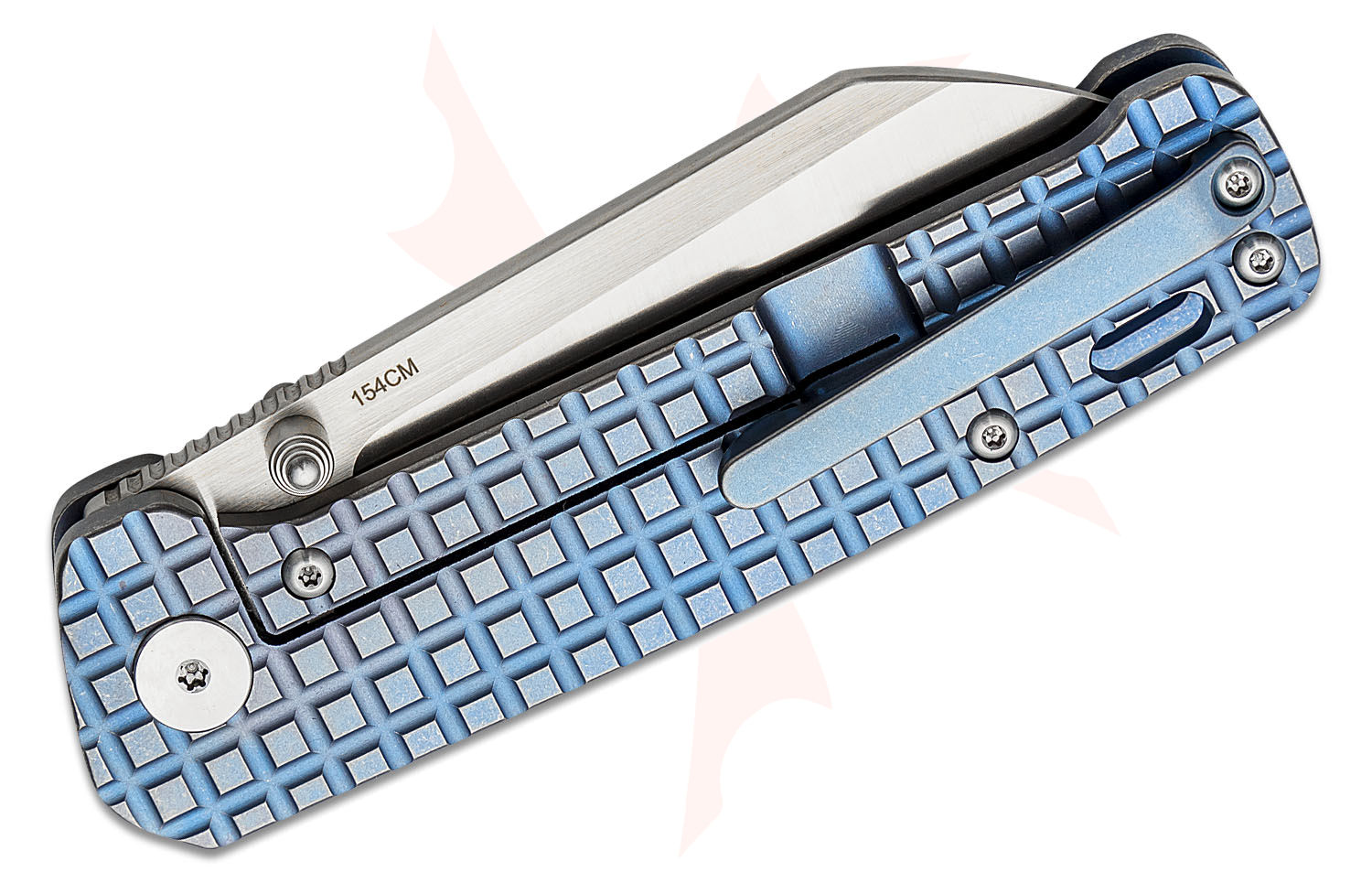 QSP Knives Penguin Folding Knife 3.06" 154CM Two-Tone Satin Sheepsfoot ...