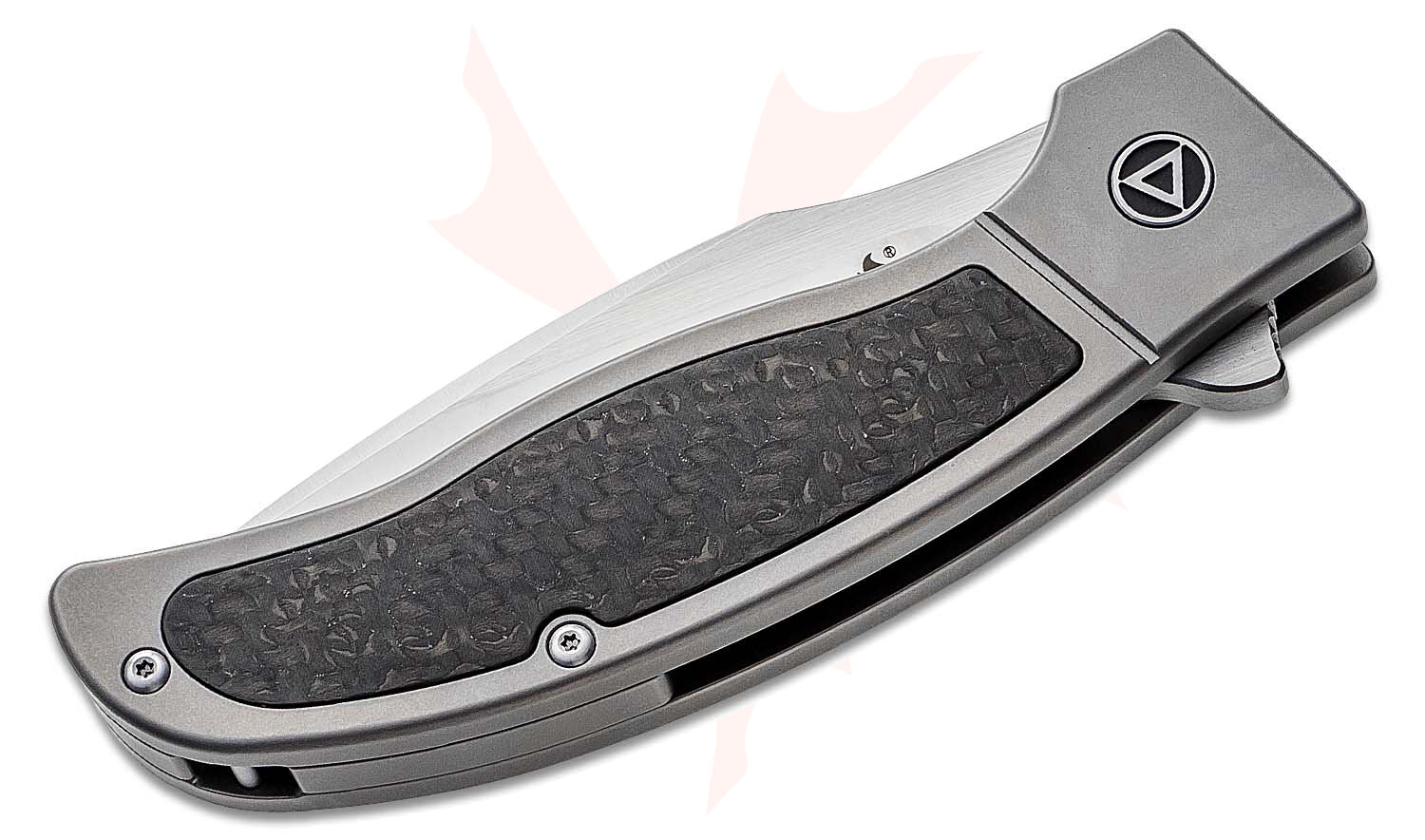 QSP Knives Legatus Flipper Knife 3.375" M390 Satin Drop Point Blade ...