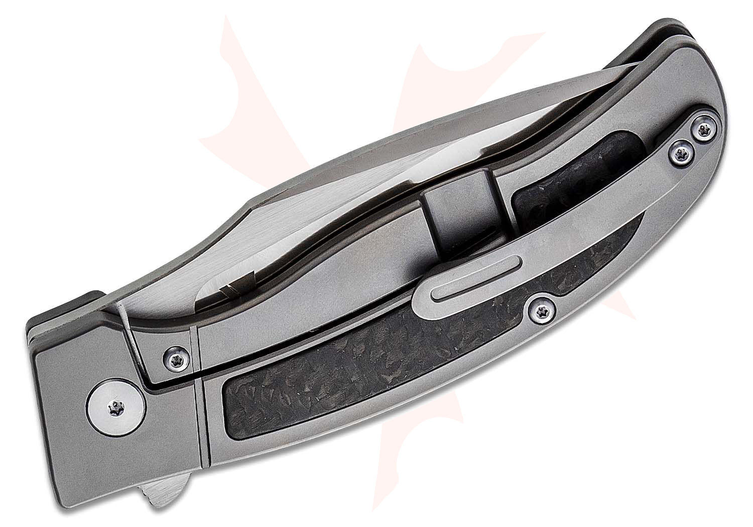 QSP Knives Legatus Flipper Knife 3.375" M390 Satin Drop Point Blade ...