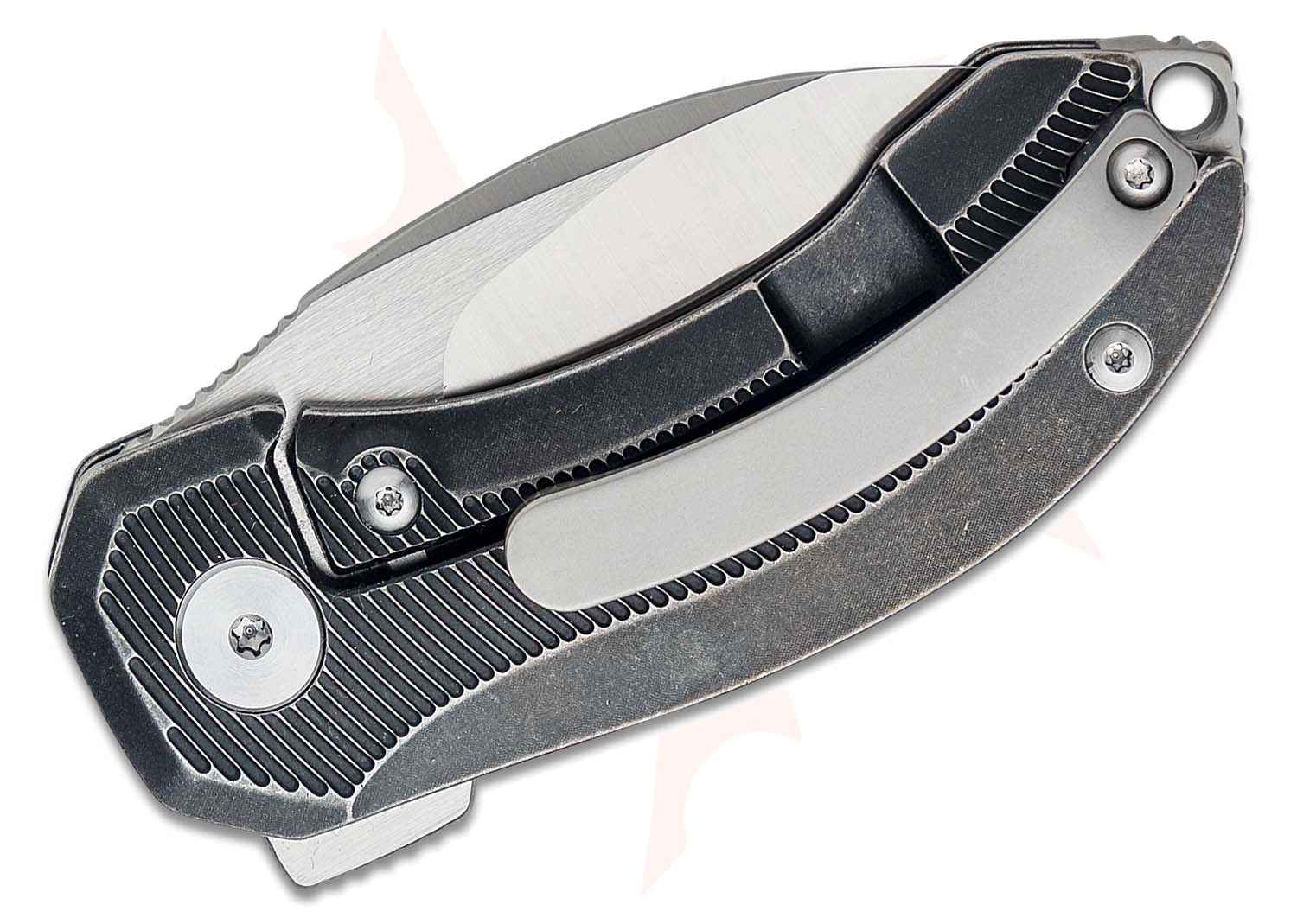 QSP Knives Hamster Flipper Knife 2" S35VN Two-Tone Satin Drop Point ...