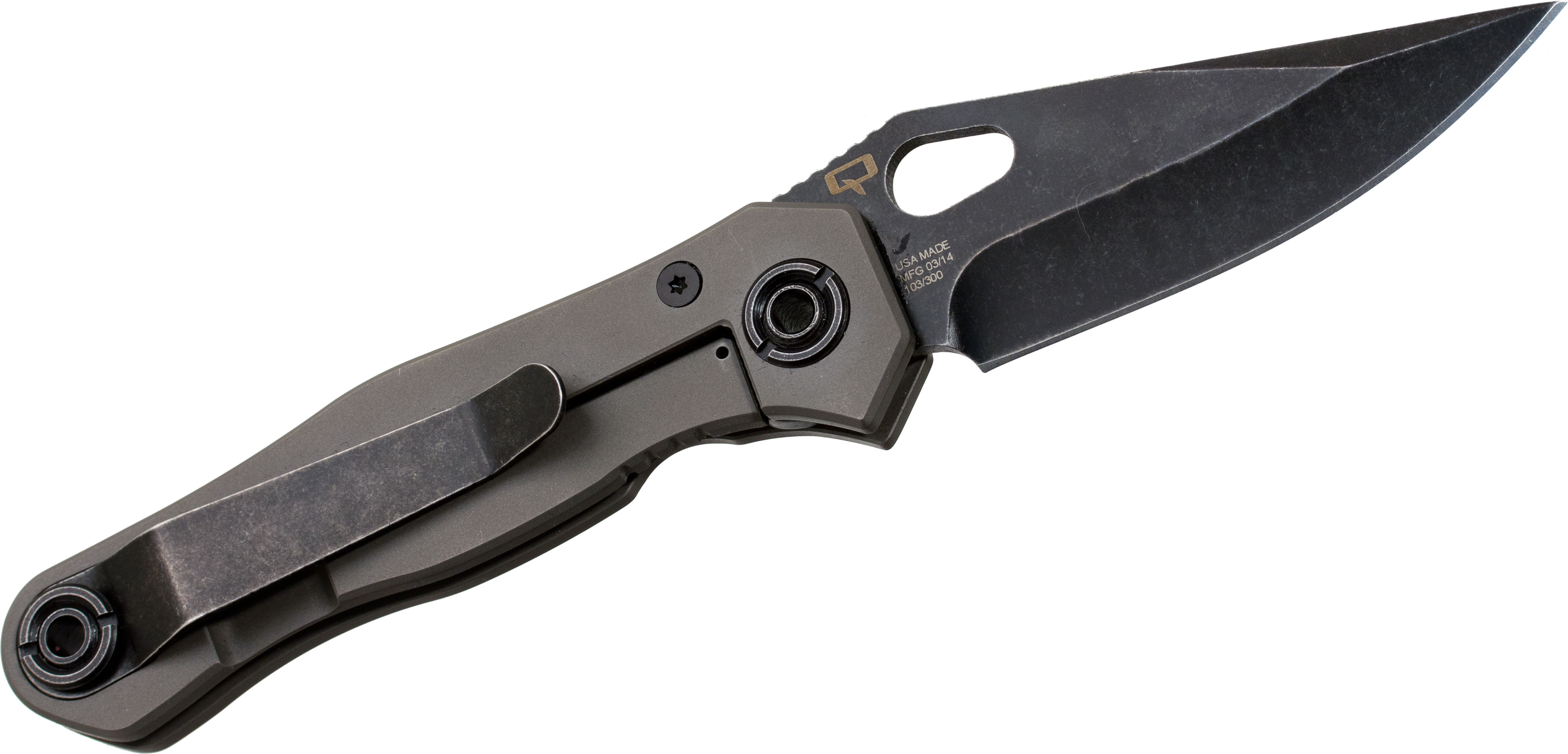 Quartermaster Knives QTRM5TR QSE-5TT Mr. Roper 3" Texas Tea Black ...