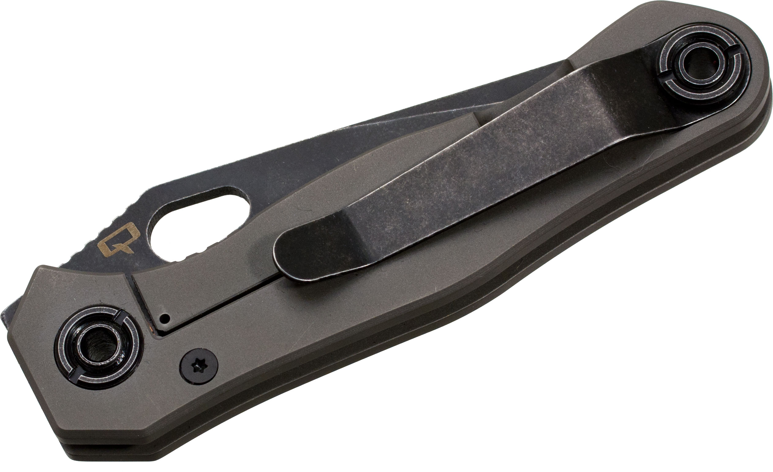 Quartermaster Knives QTRM5TR QSE-5TT Mr. Roper 3" Texas Tea Black ...