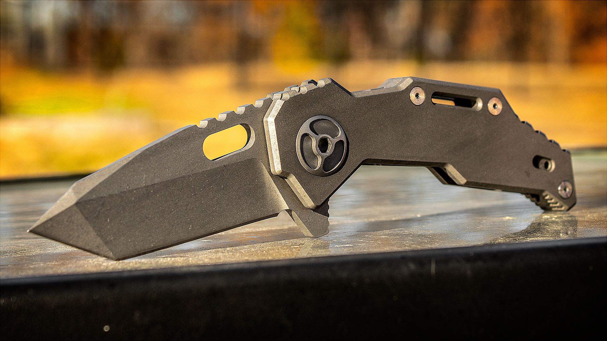 Quartermaster QTR-3z Templeton FACE Peck Flipper 3" Tanto Blade ...