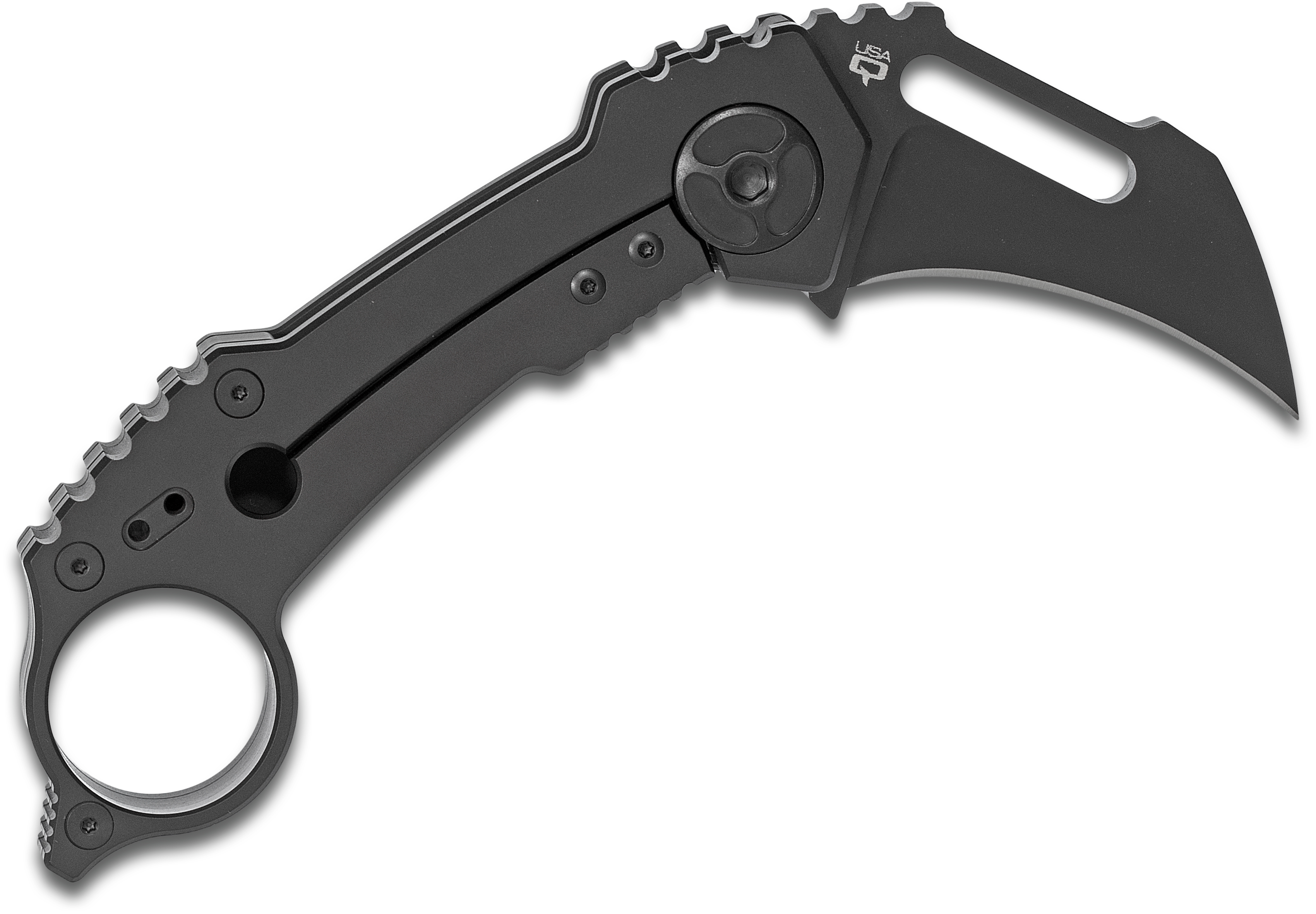 Quartermaster QTR-5zlt Theodore TC Calvin Folding Karambit 2" S35VN ...
