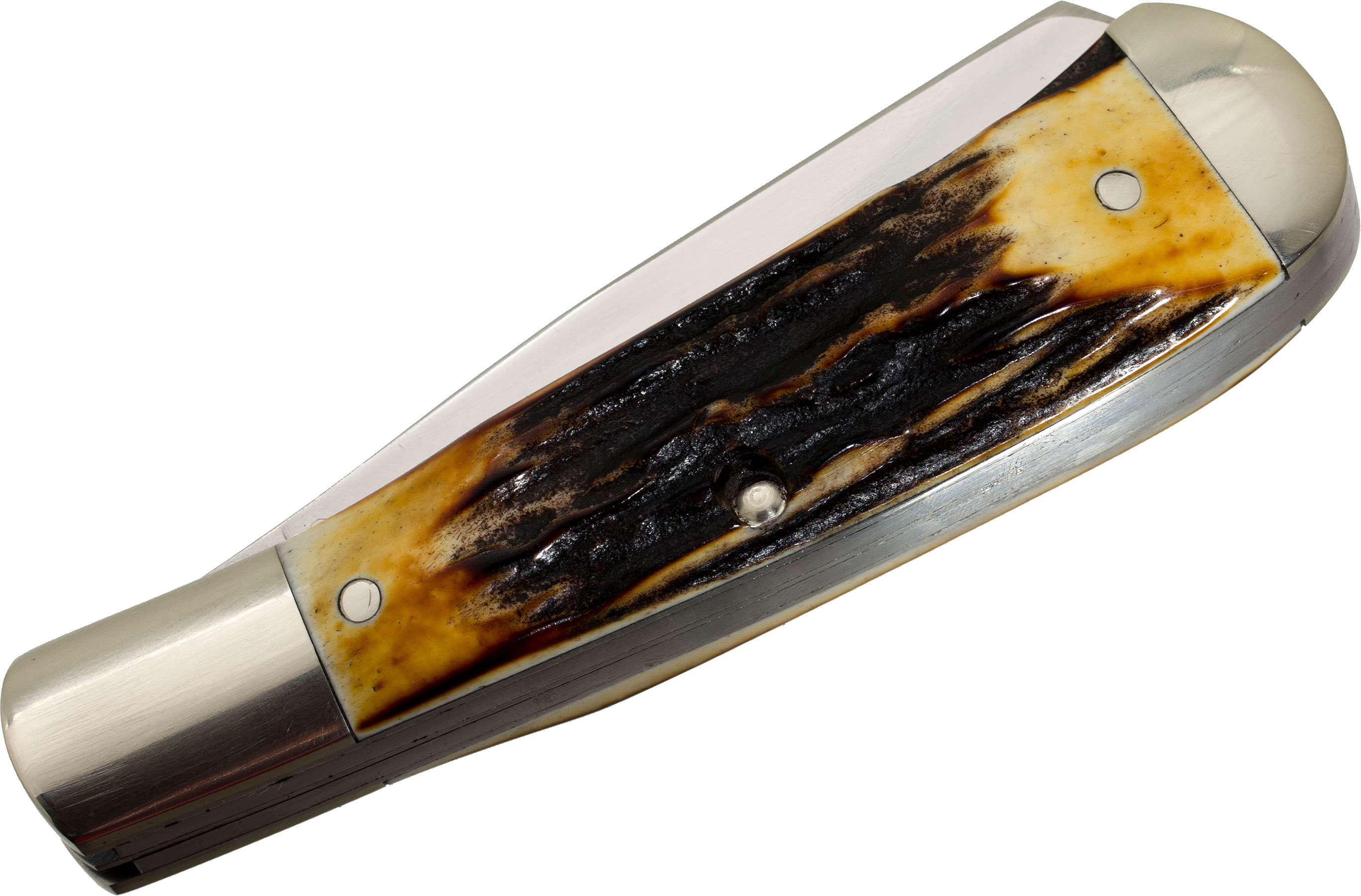 Queen Bill Ruple Limited Edition Trapper 4-1/4" Closed, Burnt Amber ...