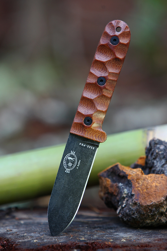 ESEE Knives ESEE-PR4 Patrick Rollins Camp-Lore PR4 Fixed 4.19" 1095 ...