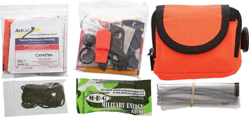 ESEE Advanced Survival / E&E Pocket Kit, Orange Pouch - KnifeCenter - S ...
