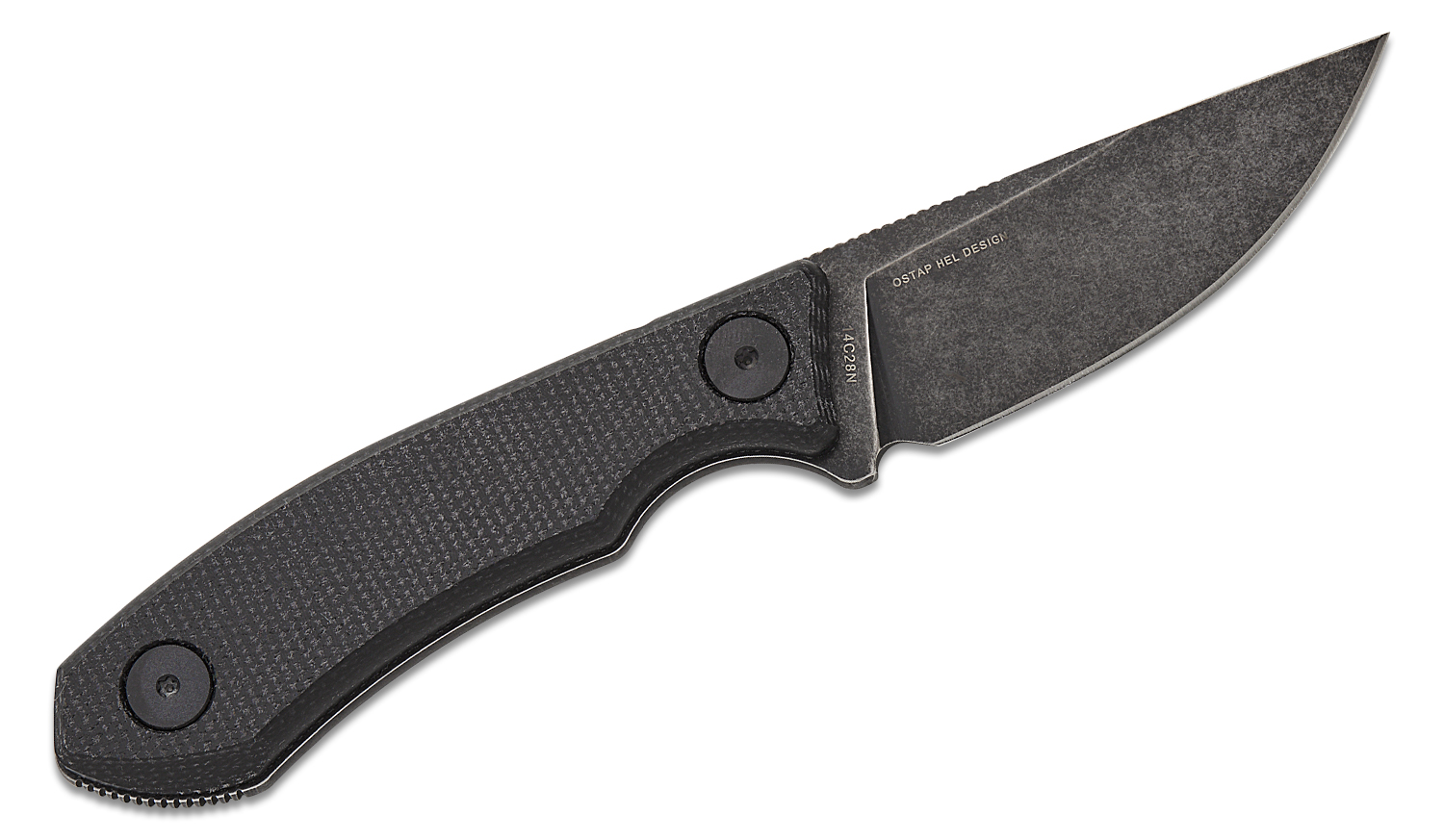 Real Steel Knives Ostap Hel Receptor Fixed Blade Knife 3.15" 14C28N ...