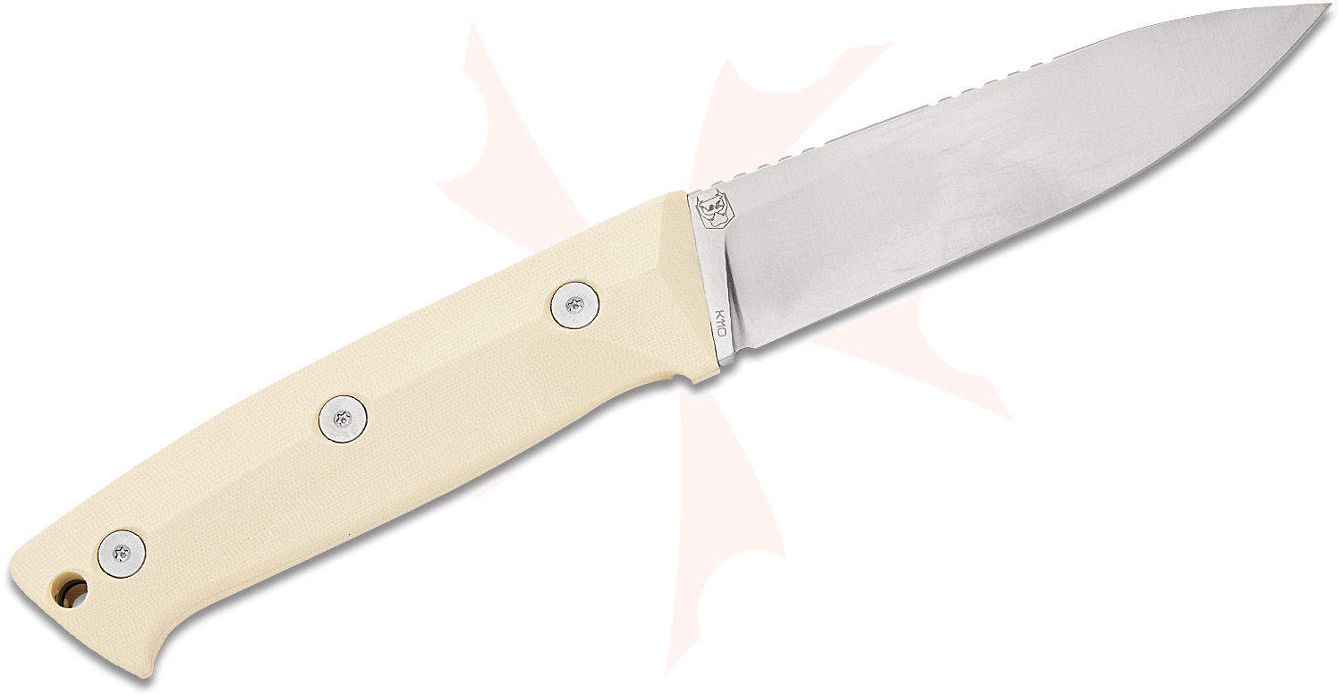 Real Steel Knives Ivan Braginets Black Thorn Fixed Blade Knife 4.65 ...