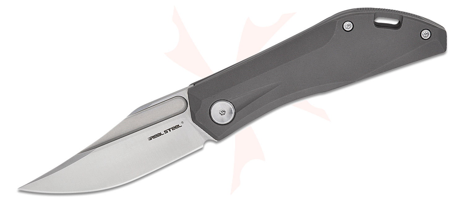 Real Steel Knives Ventus Slipjoint Folding Knife 3.03" N690 Sandblasted ...