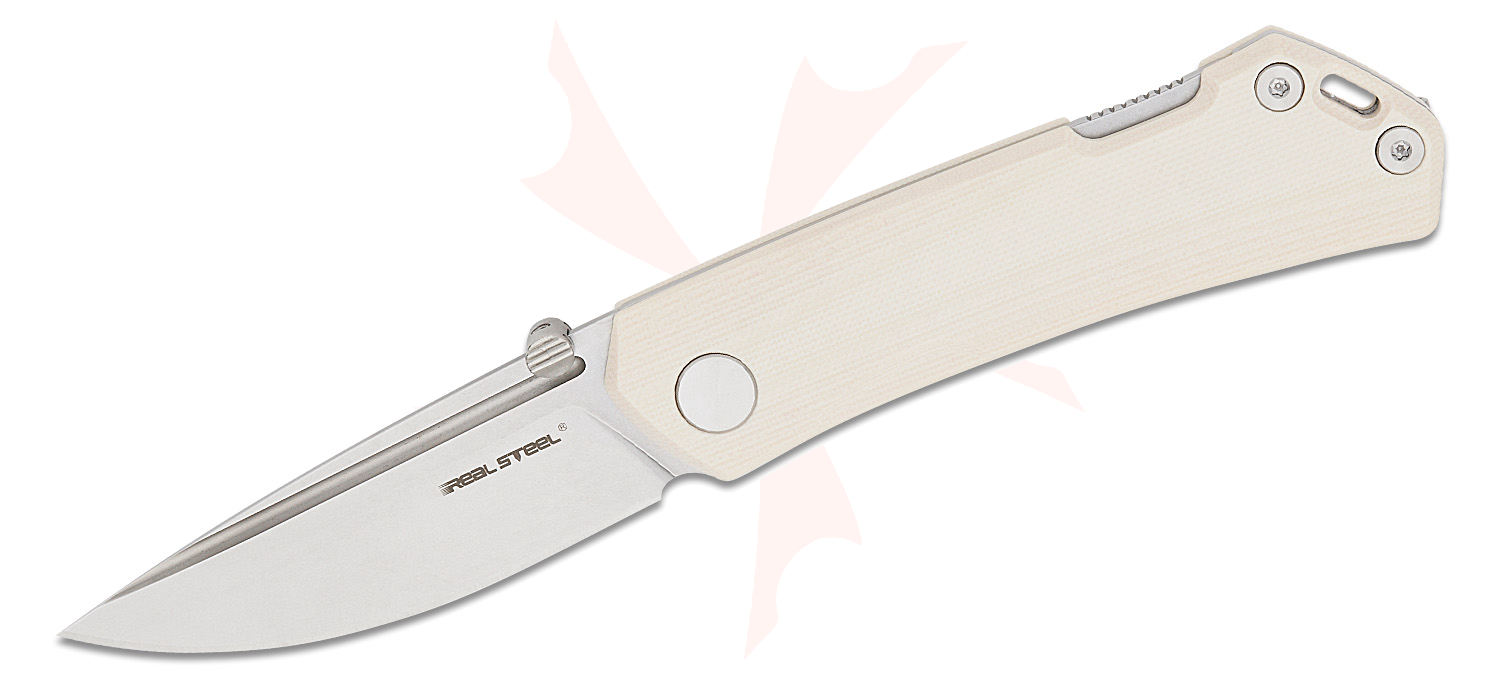 Real Steel Knives Luna Maius Eco Lockback Folding Knife 3.03" Satin ...