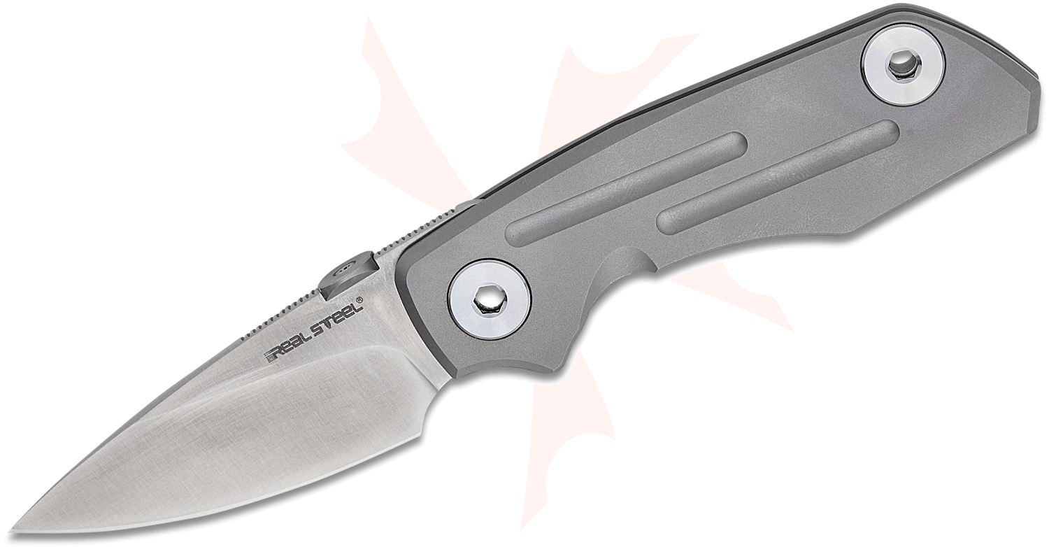 Real Steel Knives Delta 2600 Frame Lock Folding Knife 2.9" S35VN Satin ...