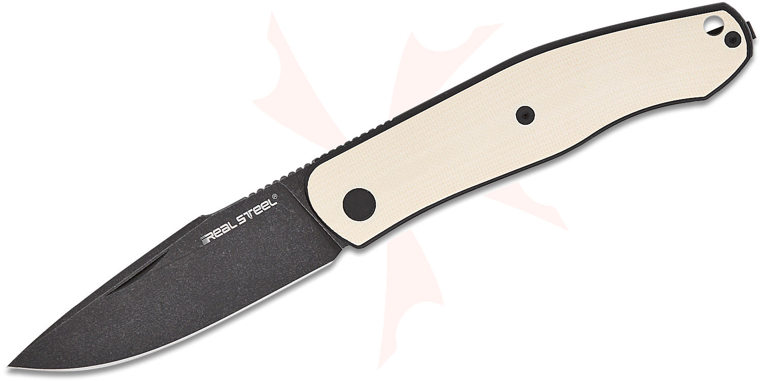 Real Steel Knives Serenity Slipjoint Folding Knife 3.375" N690 Black ...