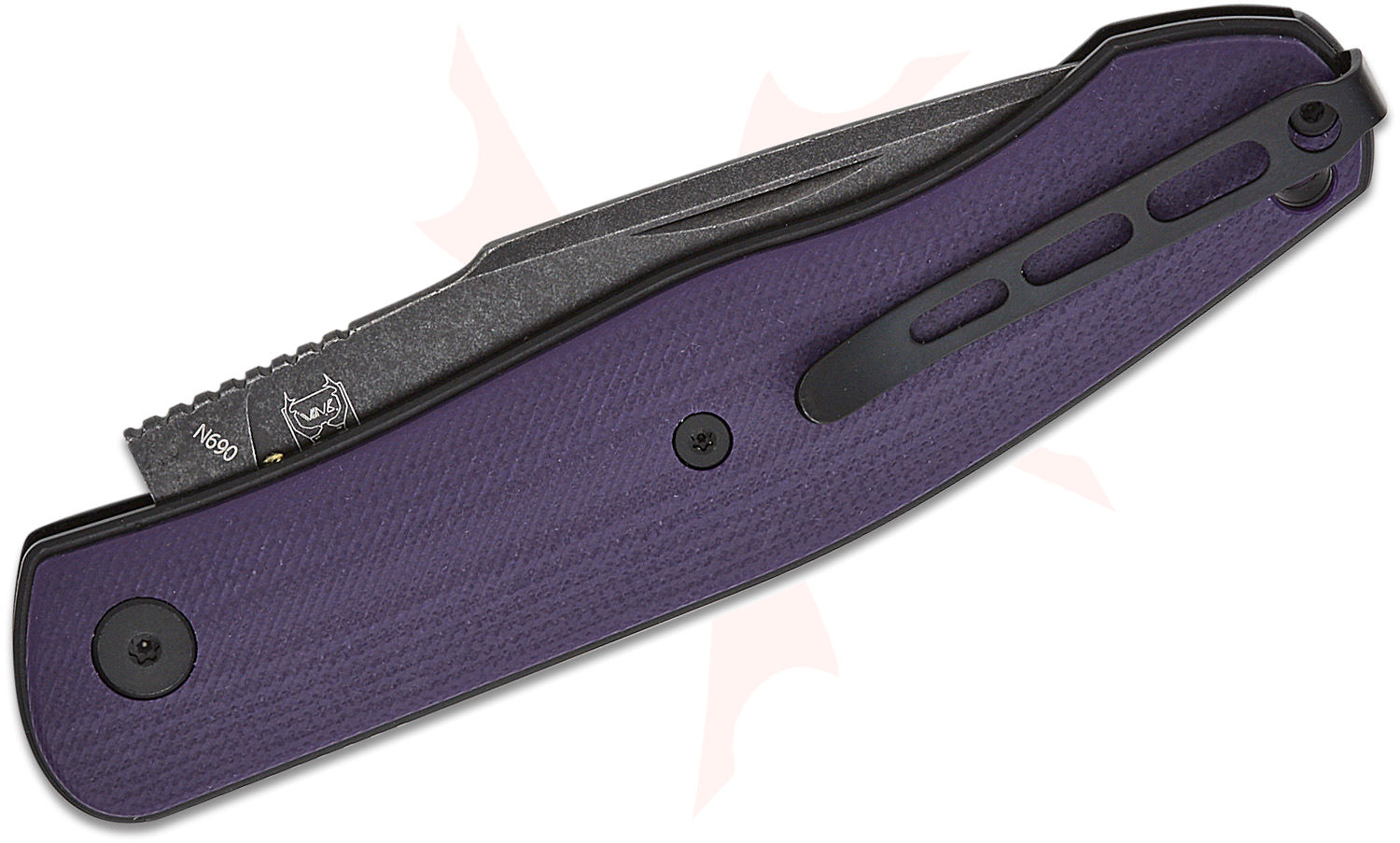 Real Steel Knives Serenity Slipjoint Folding Knife 3.375" N690 Black ...