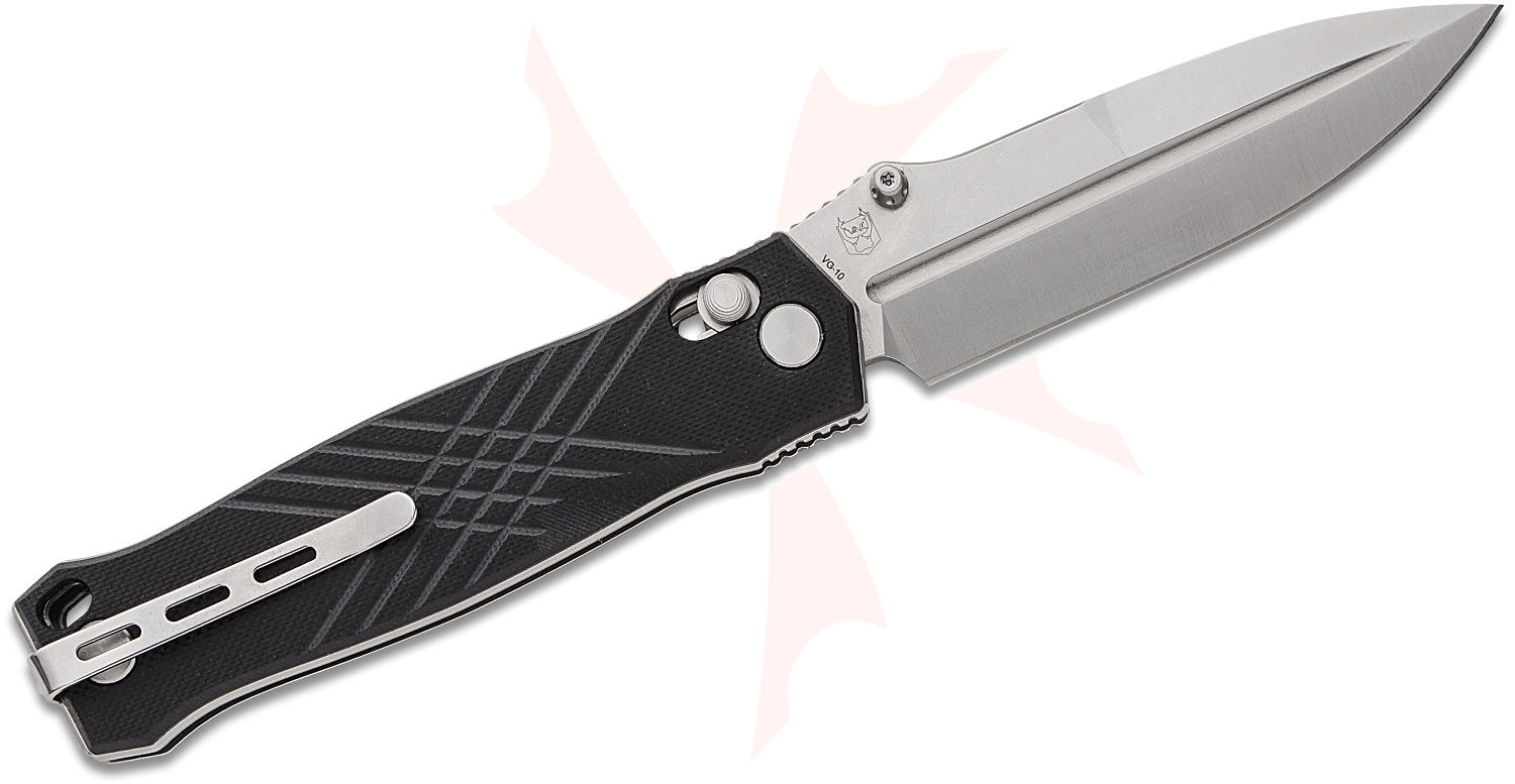 Real Steel Knives Muninn Slide Lock Folding Knife 3.62" VG-10 Satin ...