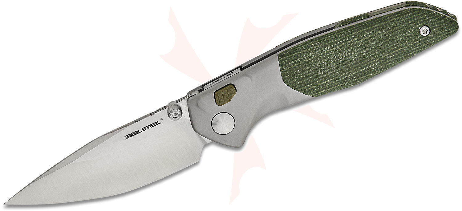 Real Steel Knives Austin Fox Hoeft Button Lock Folding Knife 3.27 ...