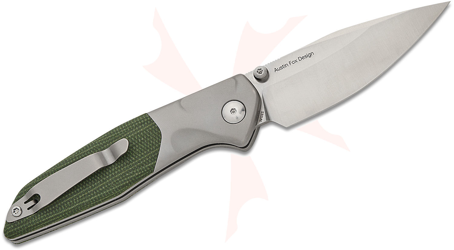Real Steel Knives Austin Fox Hoeft Button Lock Folding Knife 3.27 ...