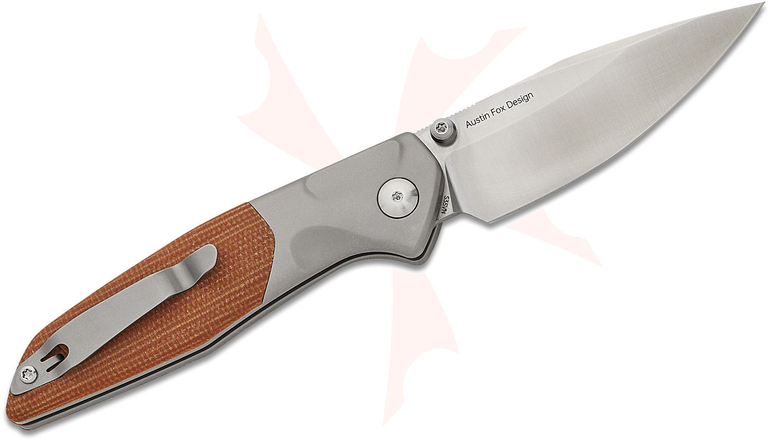 Real Steel Knives Austin Fox Hoeft Button Lock Folding Knife 3.27 ...