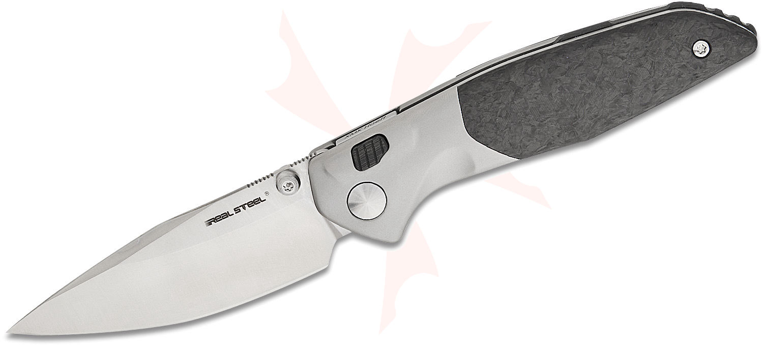 Real Steel Knives Austin Fox Hoeft Button Lock Folding Knife 3.27 ...
