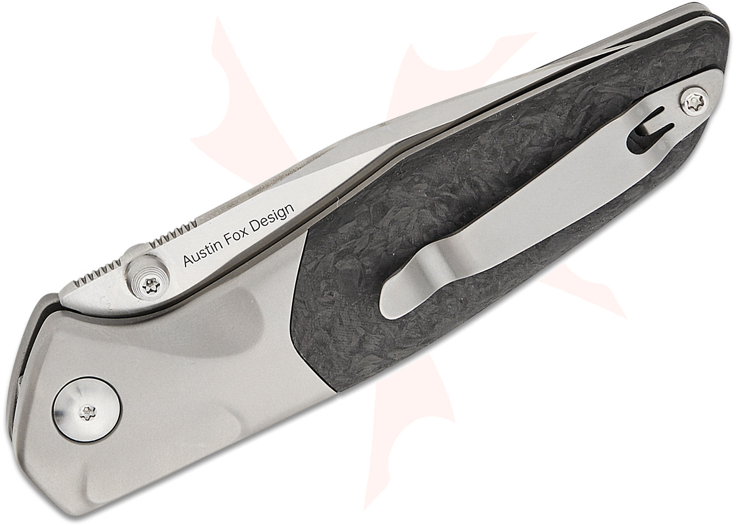 Real Steel Knives Austin Fox Hoeft Button Lock Folding Knife 3.27 ...