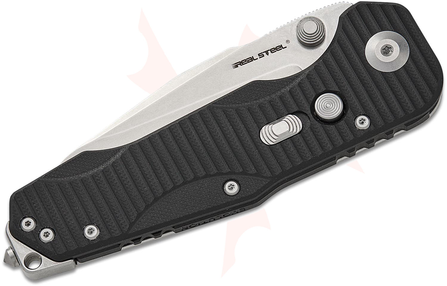 Real Steel Knives Carson Huang Evolution Ironclad Button Frame Lock ...