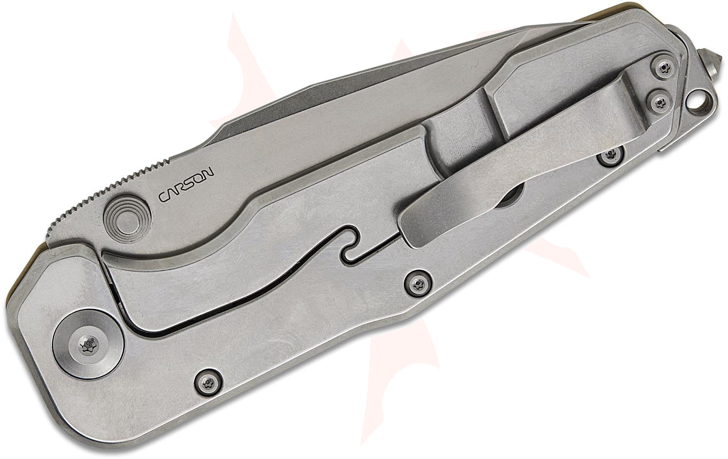 Real Steel Knives Carson Huang Evolution Ironclad Button Frame Lock ...