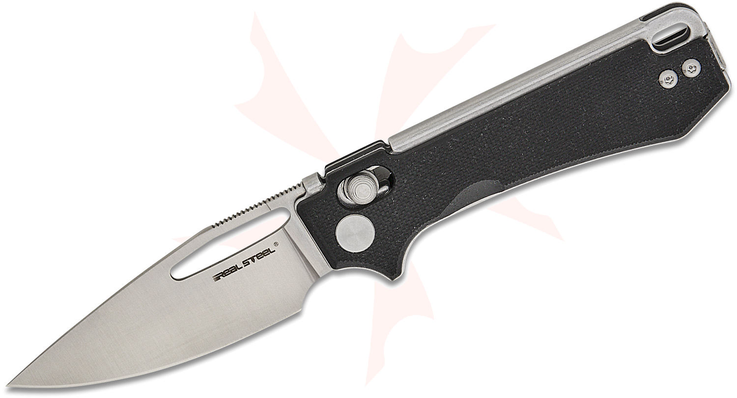Real Steel Knives Poltergeist Works Vis Crossbar Lock Folding Knife 2. ...