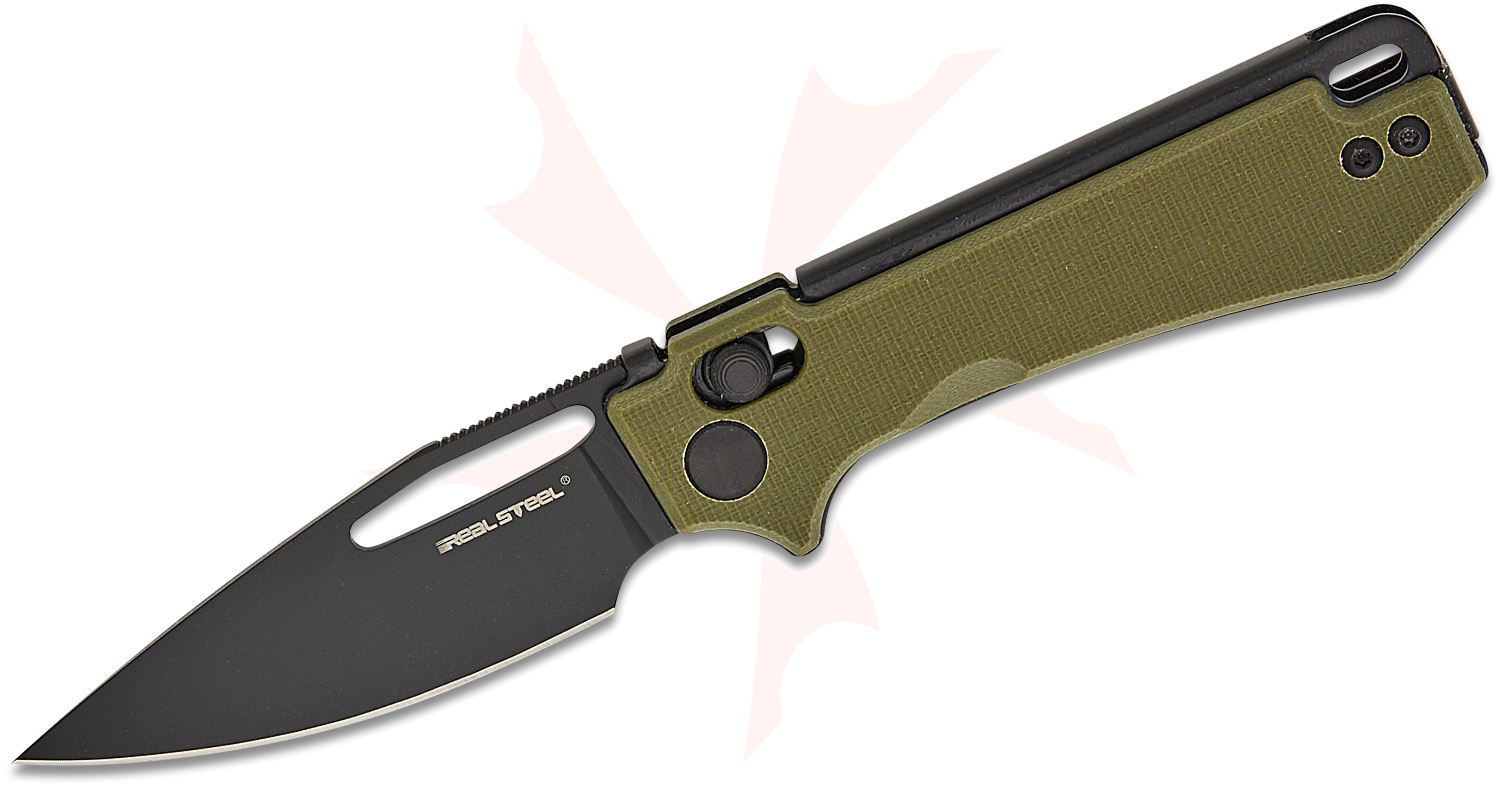 Real Steel Knives Poltergeist Works Vis Crossbar Lock Folding Knife 2. ...