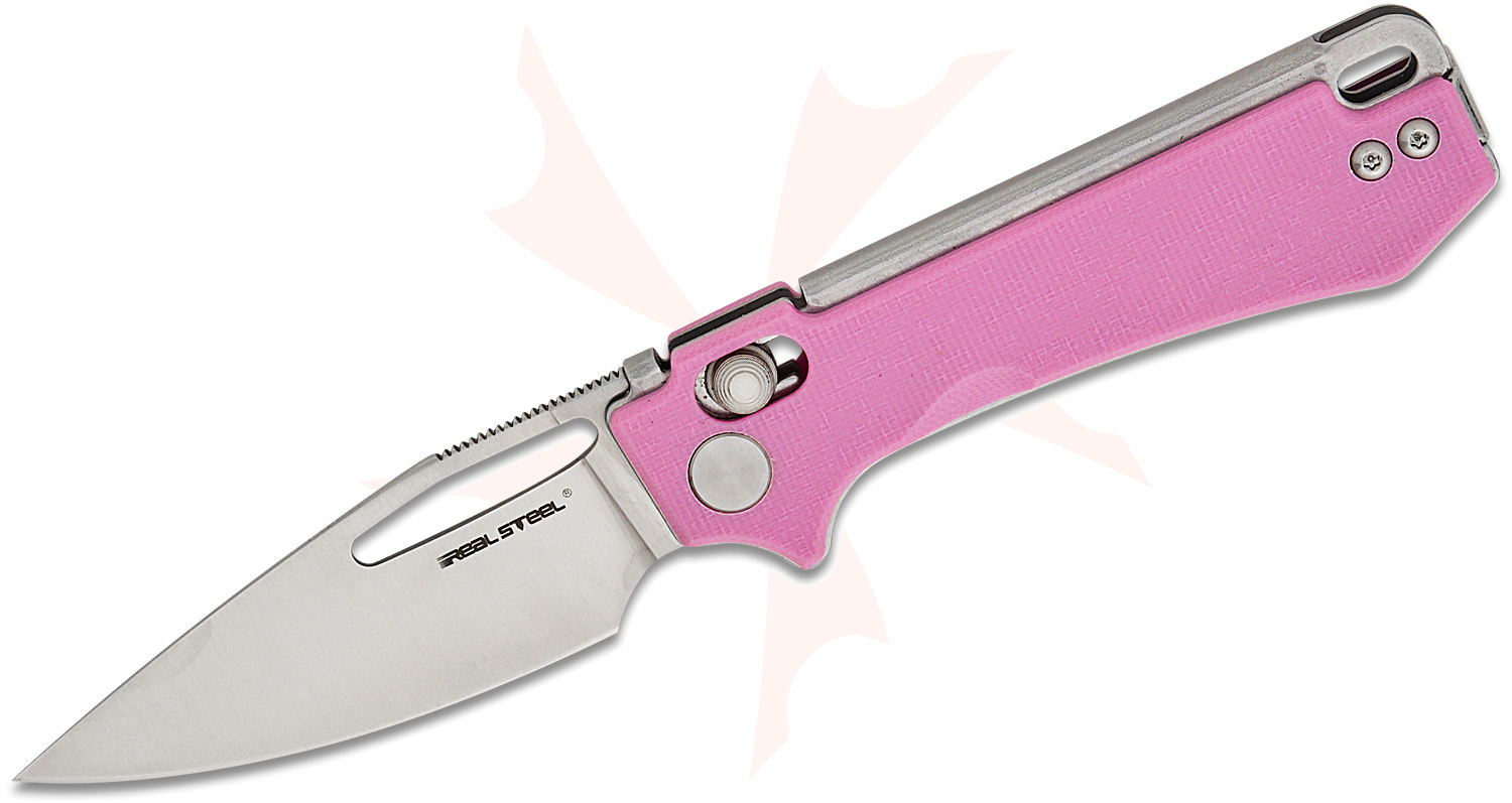 Real Steel Knives Poltergeist Works Vis Crossbar Lock Folding Knife 2. ...