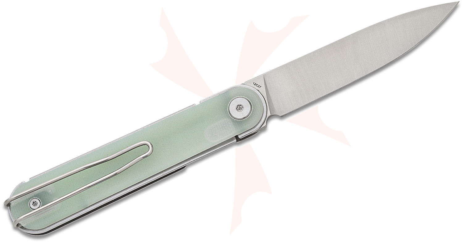 Real Steel Knives IRIS Liner Lock Front Flipper Knife 2.95" 12C27 Satin ...