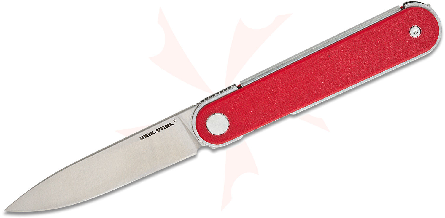 Real Steel Knives IRIS Liner Lock Front Flipper Knife 2.95" 12C27 Satin ...