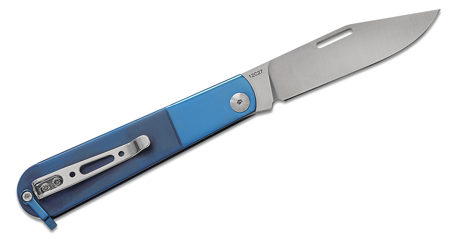 Real Steel Knives Real Barlow RB-3 Slipjoint Folding Knife 2.83" 12C27 ...