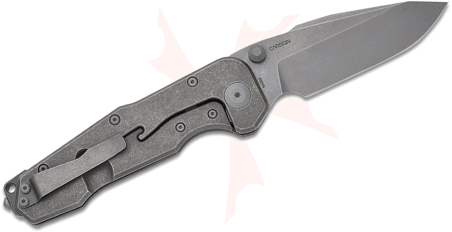 Real Steel Knives Evolution Button Frame Lock Folding Knife 3.78" S35VN ...