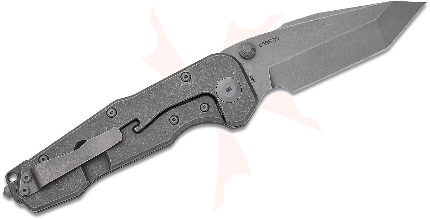 Real Steel Knives Evolution Button Frame Lock Folding Knife 3.78" S35VN ...