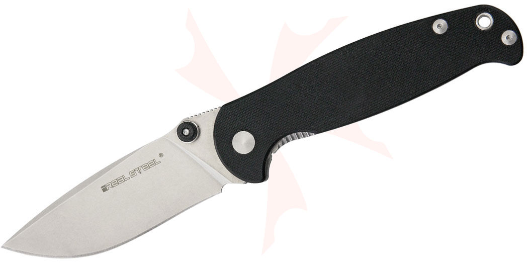 Real Steel Knives H6-S1 Frame Lock Folder 3.39" Sandvik 14C28N Plain ...