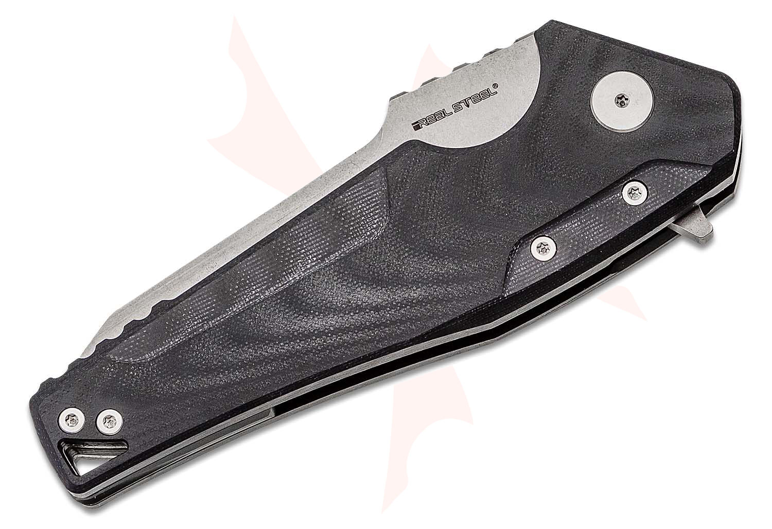 Real Steel Knives Echo Flipper Knife 4" Bohler K110 (D2) Stonewash ...