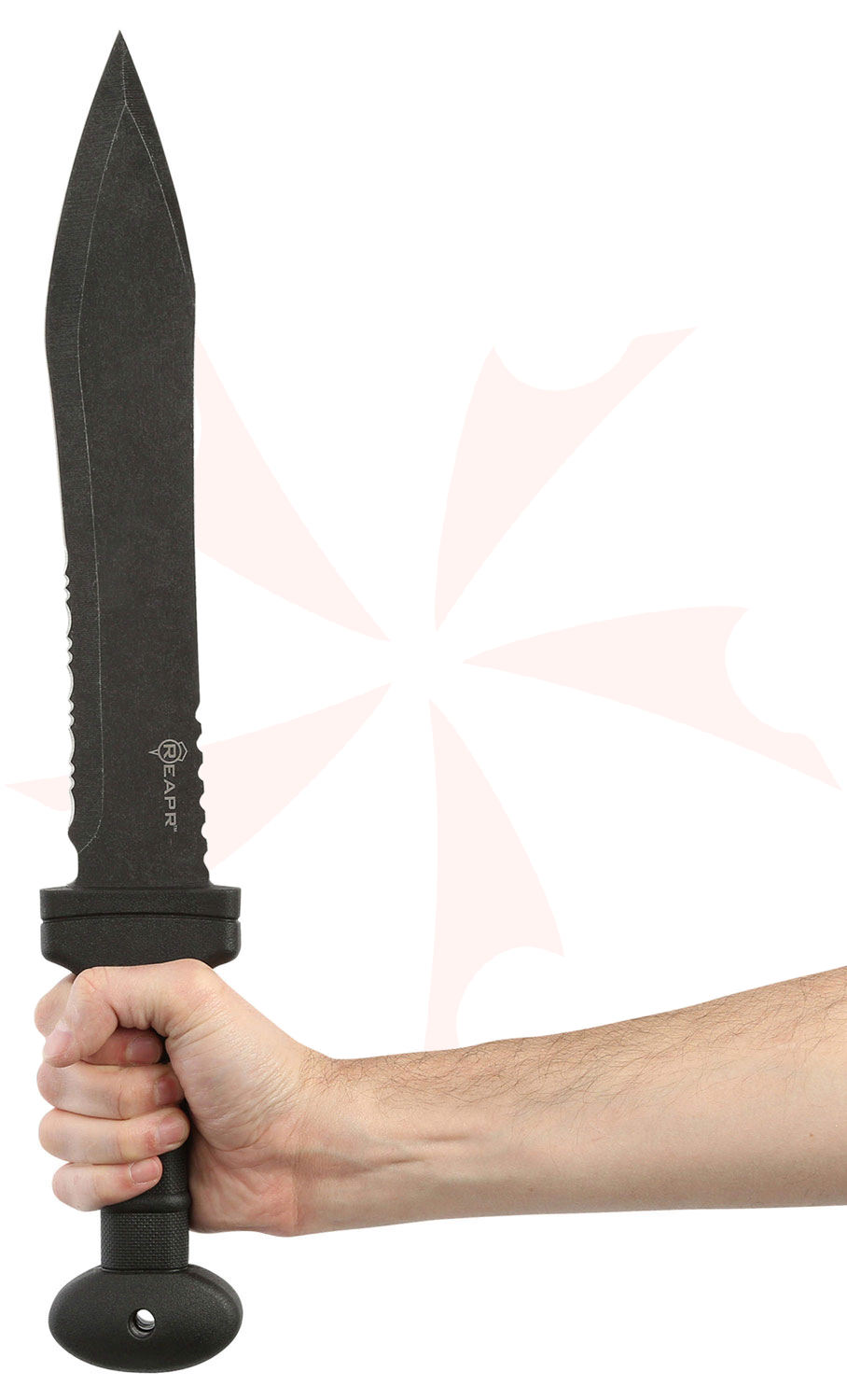 Reapr 11019 Legion Sword 13" Black Stonewashed Combo Blade, FRN Handle ...