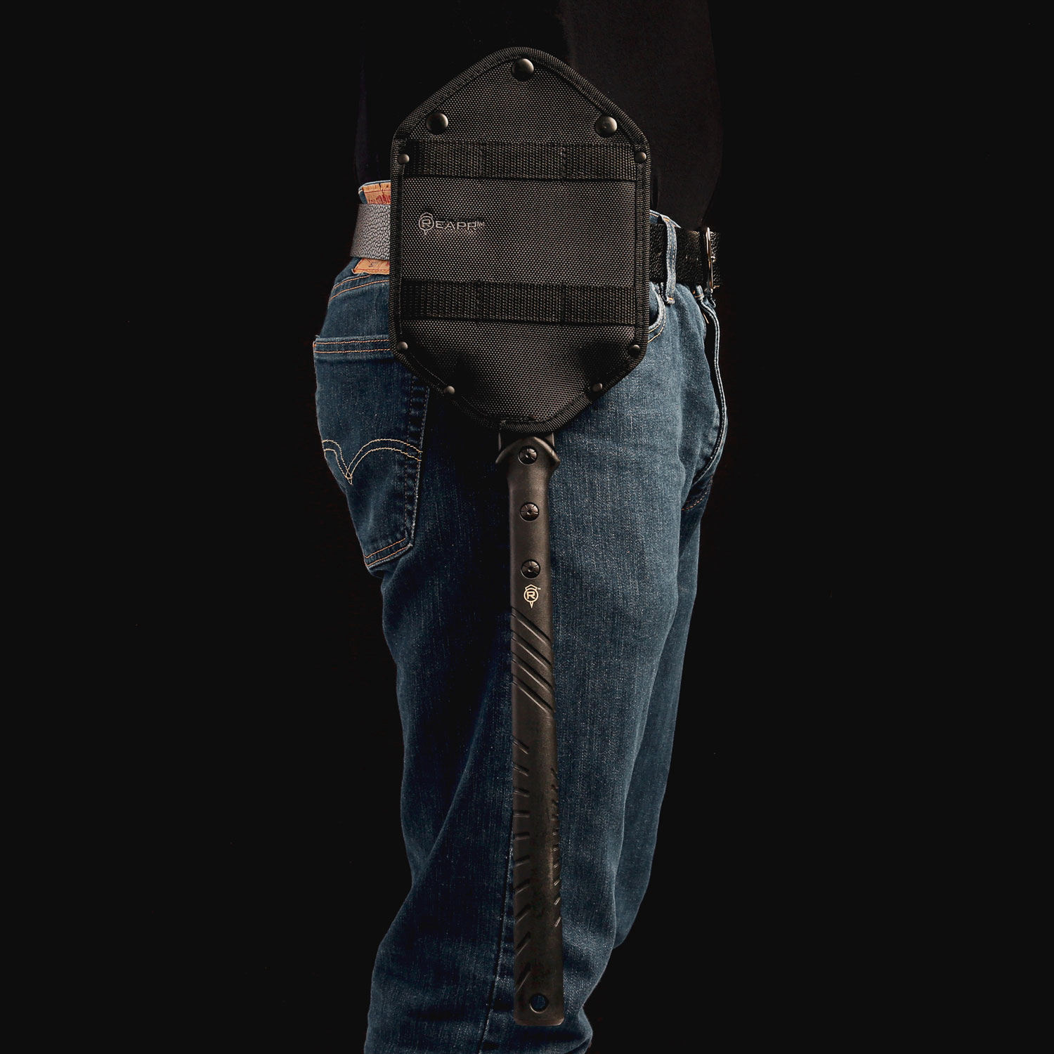 Reapr 11021 TAC Survival Shovel, 23.5" Overall, Nylon Belt Sheath ...
