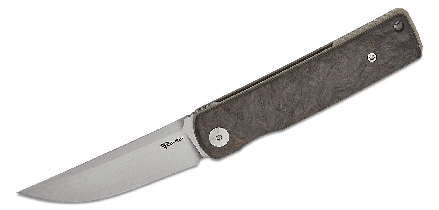 Reate Knives Bushido Liner Lock Front Flipper Knife 3" M390 Hand Satin ...