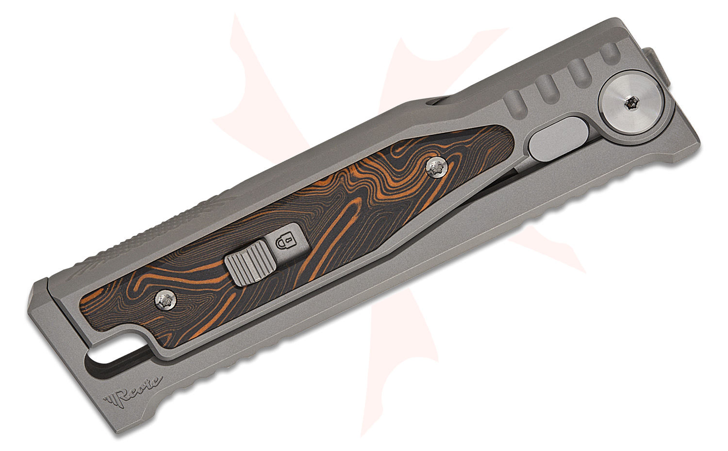 Reate Knives EXO-M Gravity Knife 3.23" Elmax Satin Drop Point Blade ...