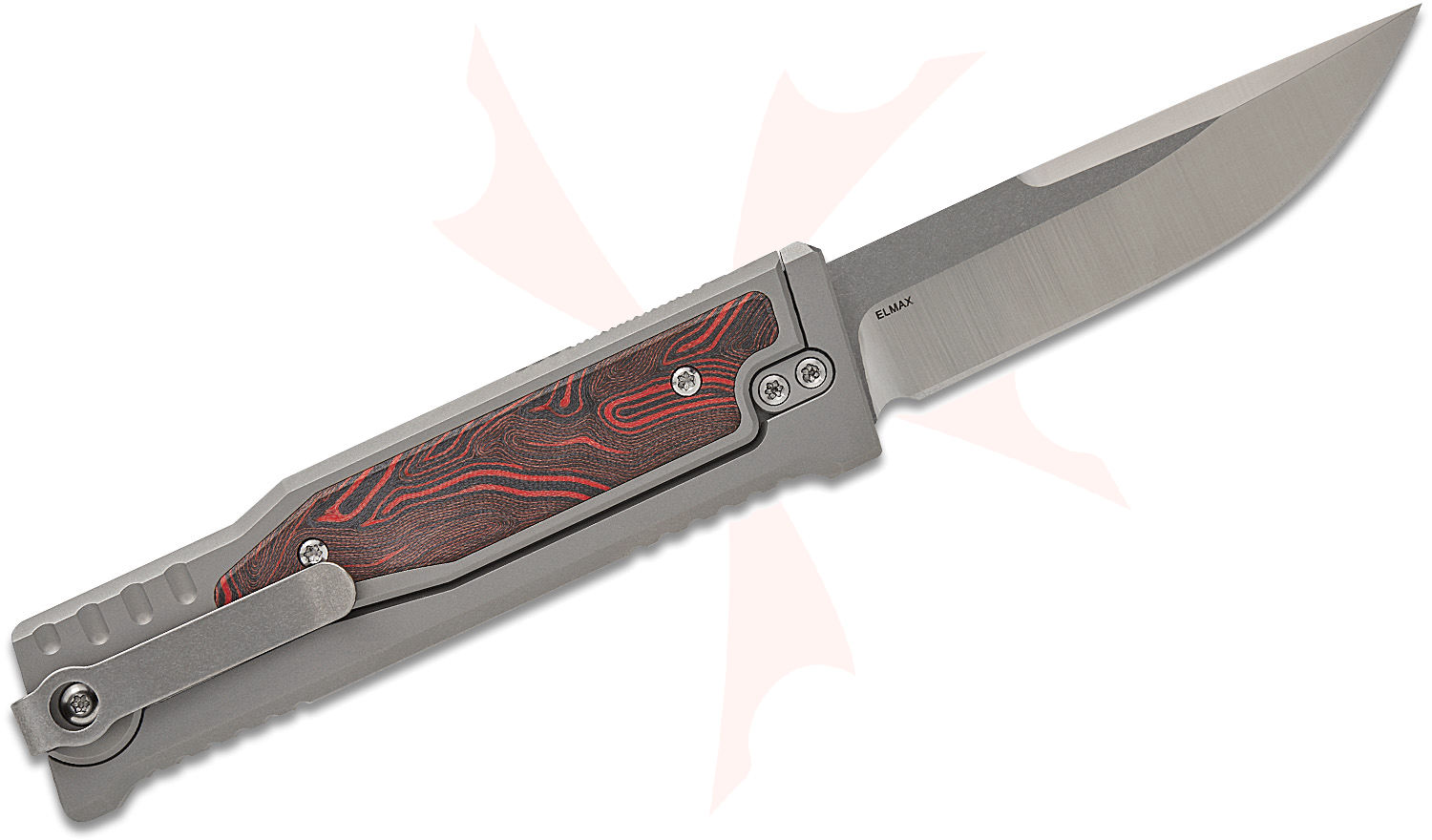 Reate Knives EXO-M Gravity Folding Knife 3.23" Elmax Satin Drop Point ...
