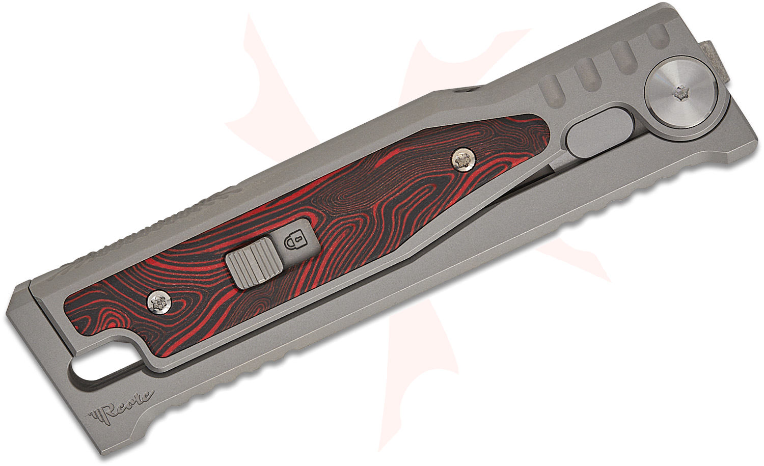 Reate Knives EXO-M Gravity Folding Knife 3.23" Elmax Satin Drop Point ...