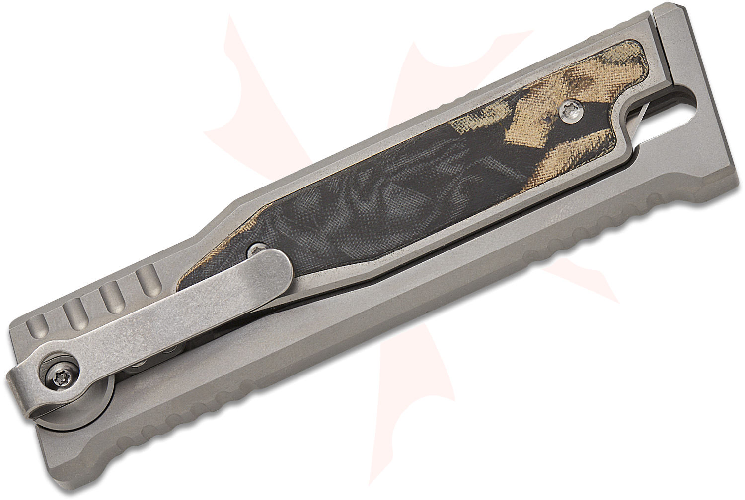 Reate Knives EXO-M Gravity Knife 3.23" Elmax Satin Tanto Blade, Bead ...