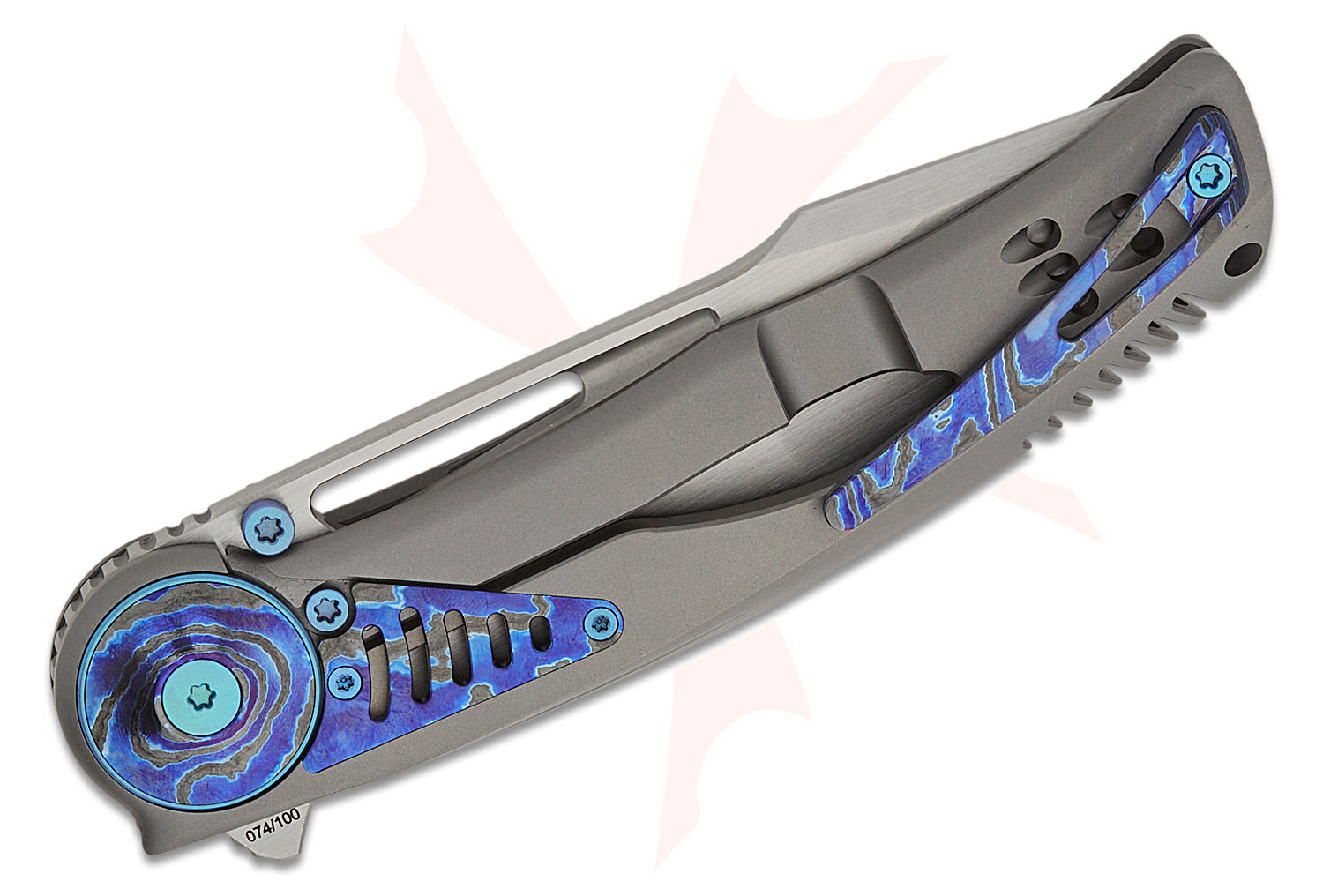 Reate Knives GTR Integral Flipper Knife 3.6" M390 Satin Harpoon Blade ...