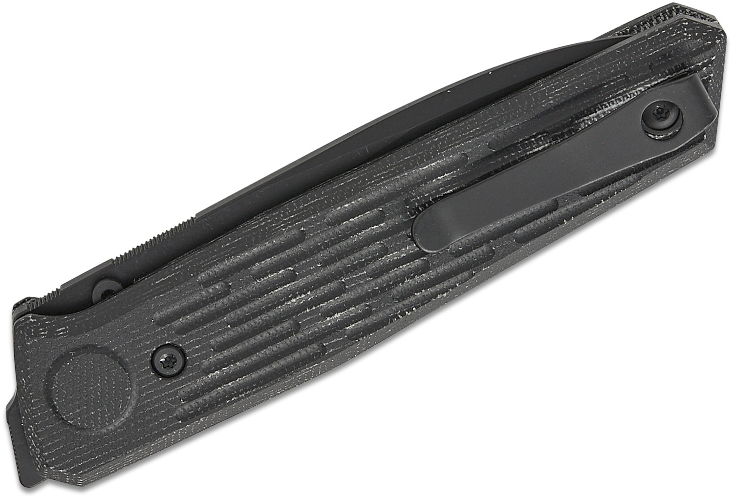 Reate Knives PL-6 Pivot Lock Front Flipper Knife 3.5" Nitro-V Black PVD ...