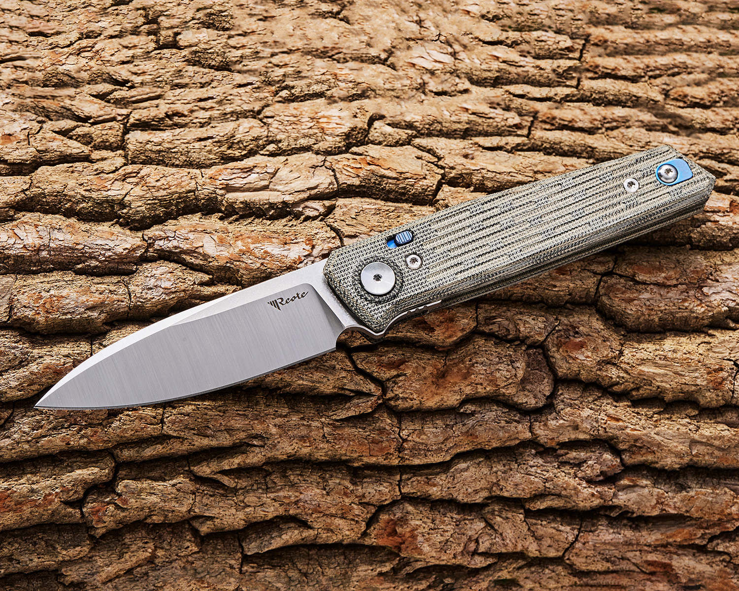 Reate Knives PL-6 Pivot Lock Front Flipper Knife 3.5" Nitro-V Belt ...